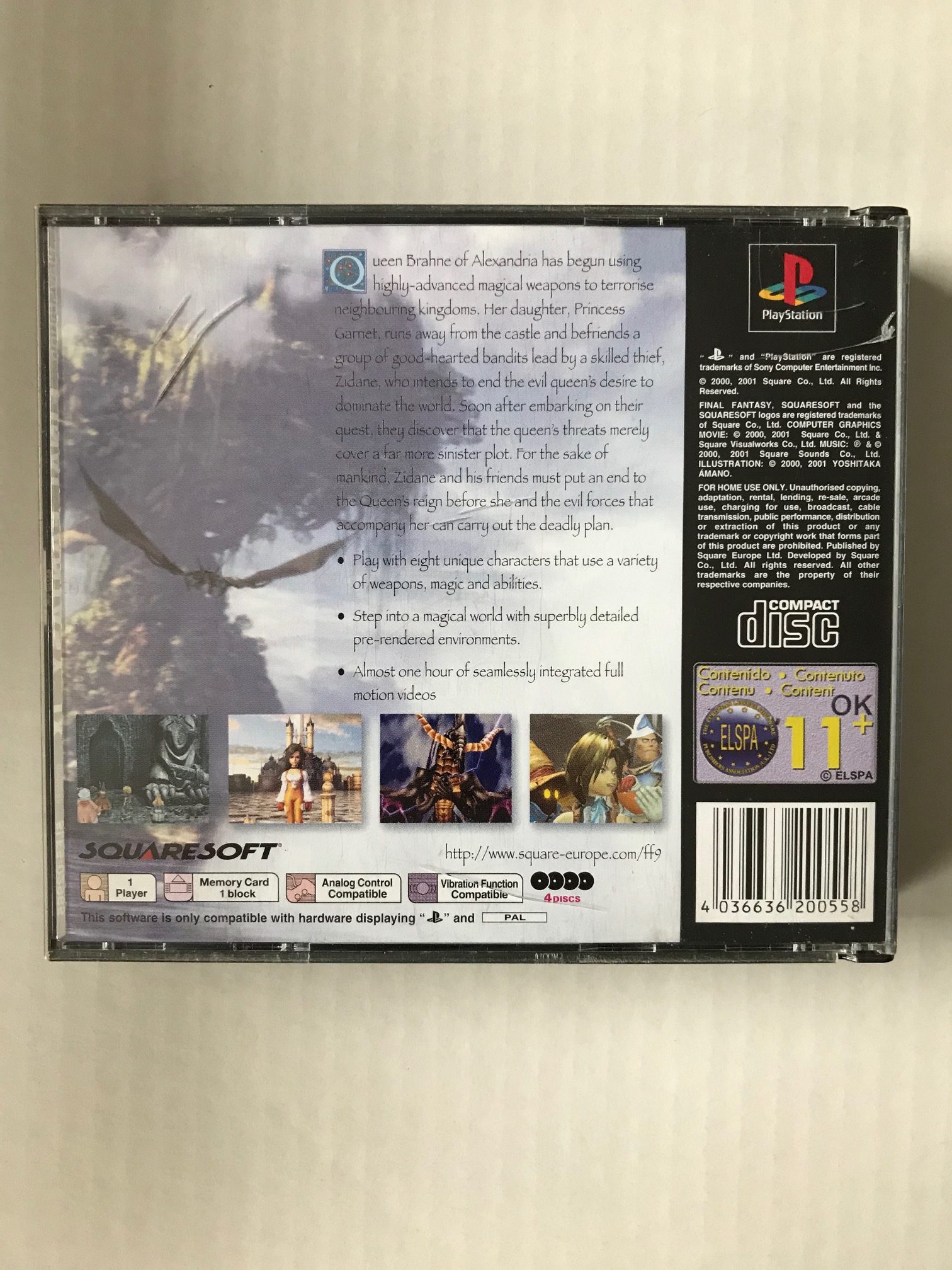 Final Fantasy IX Playstation 1 Ps1 eredeti játék konzol game ...