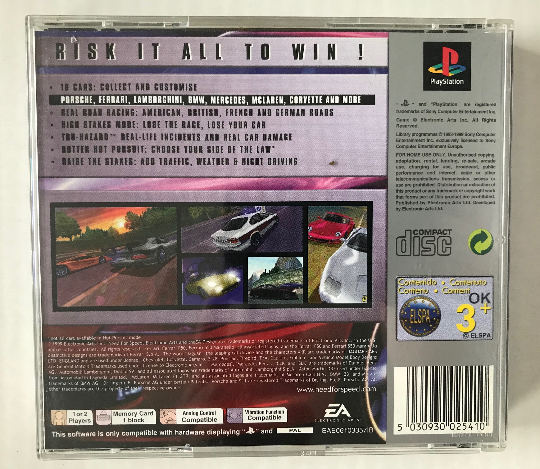 Need for Speed Road Challenge Playstation 1 Ps1 eredeti játék konzol ...